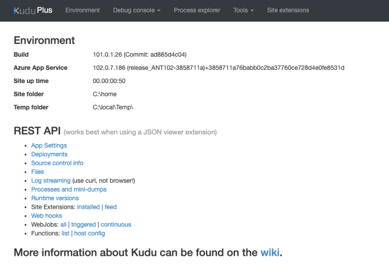 Azure App Service の管理ツール “Kudu” の紹介｜Azureに強い福岡のシステム開発会社 | 株式会社ウィズワンダー